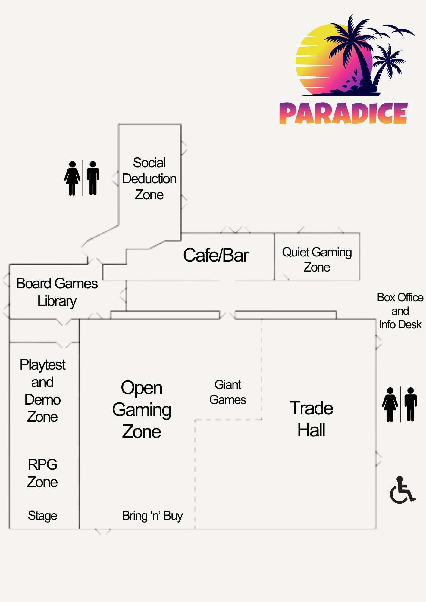 Venue Maps & Opening Hours 2025 – Paradice